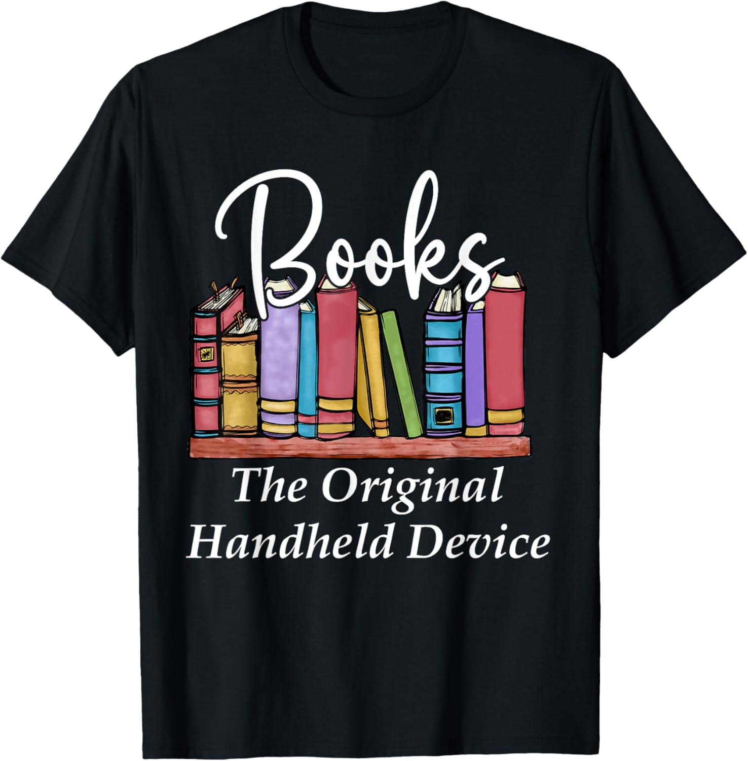 Books The Original Handheld Device Book Librarian T-Shirt - Walmart.com