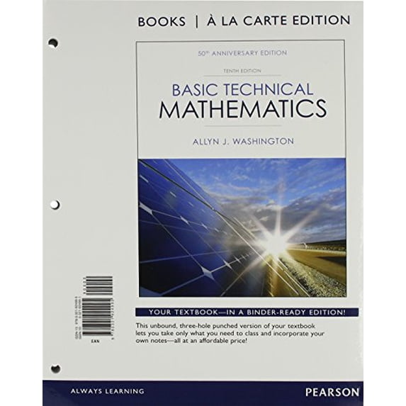 Pre-Owned Books a la Carte: Basic Technical Mathematics (Edition 10 ...