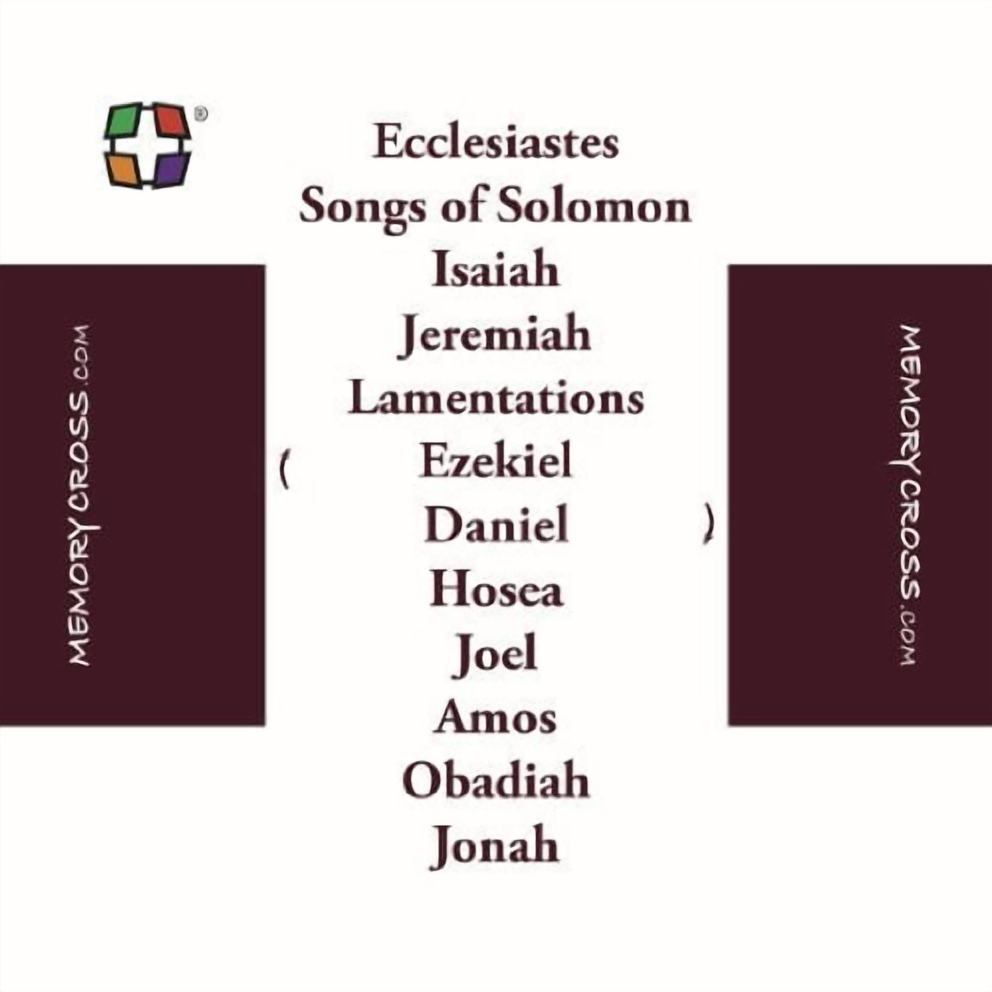 Books of the Bible Origami Card - 24 Pack - Walmart.com