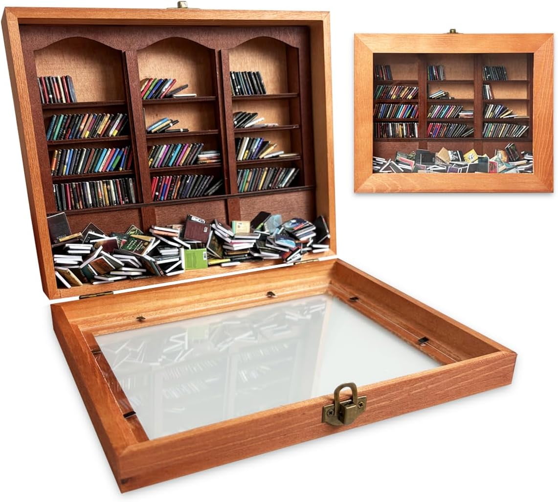 Bookshelf 300pcs Mini Books Mini Bookshelf Ornament Miniature Bookshelf ...