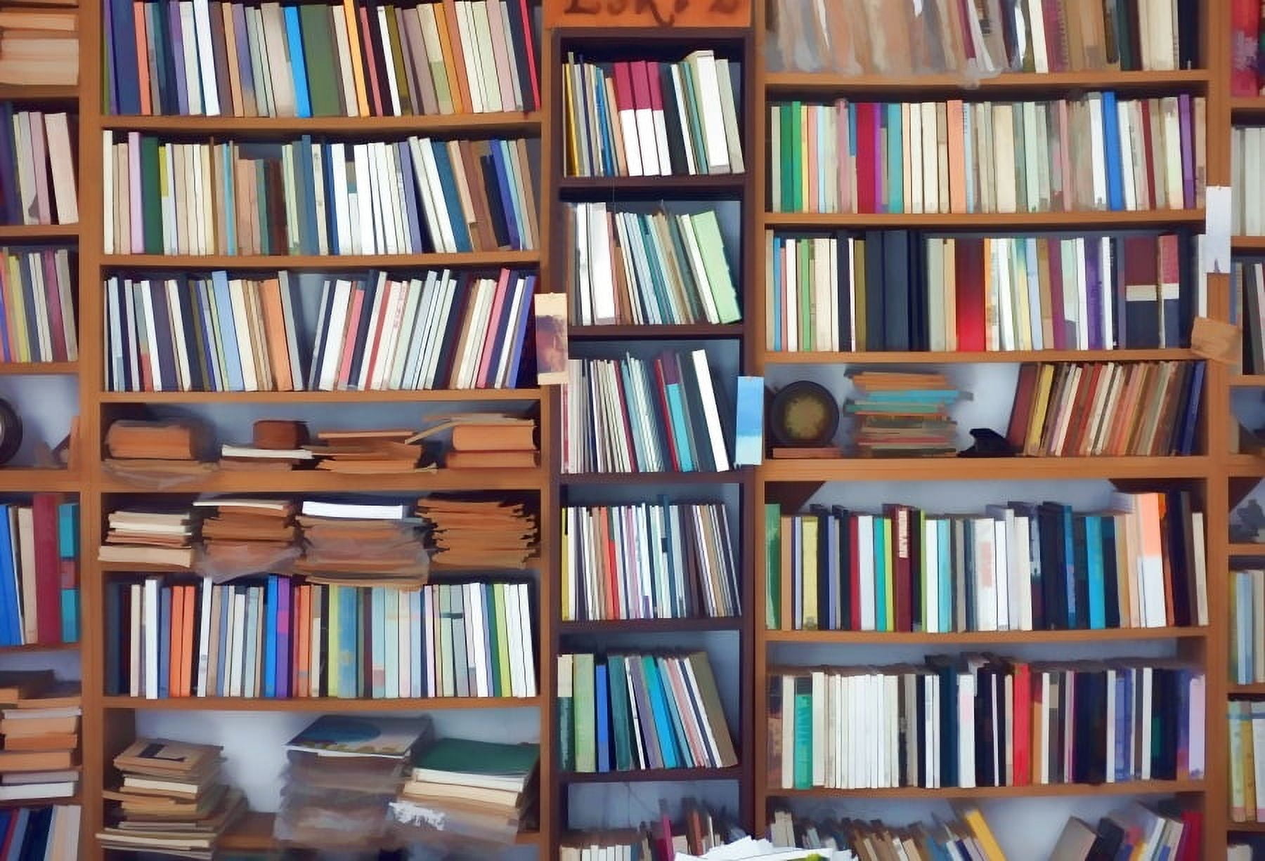 Bookshelf Backdrop For Zoom Meeting Modern Office Library Photography ...