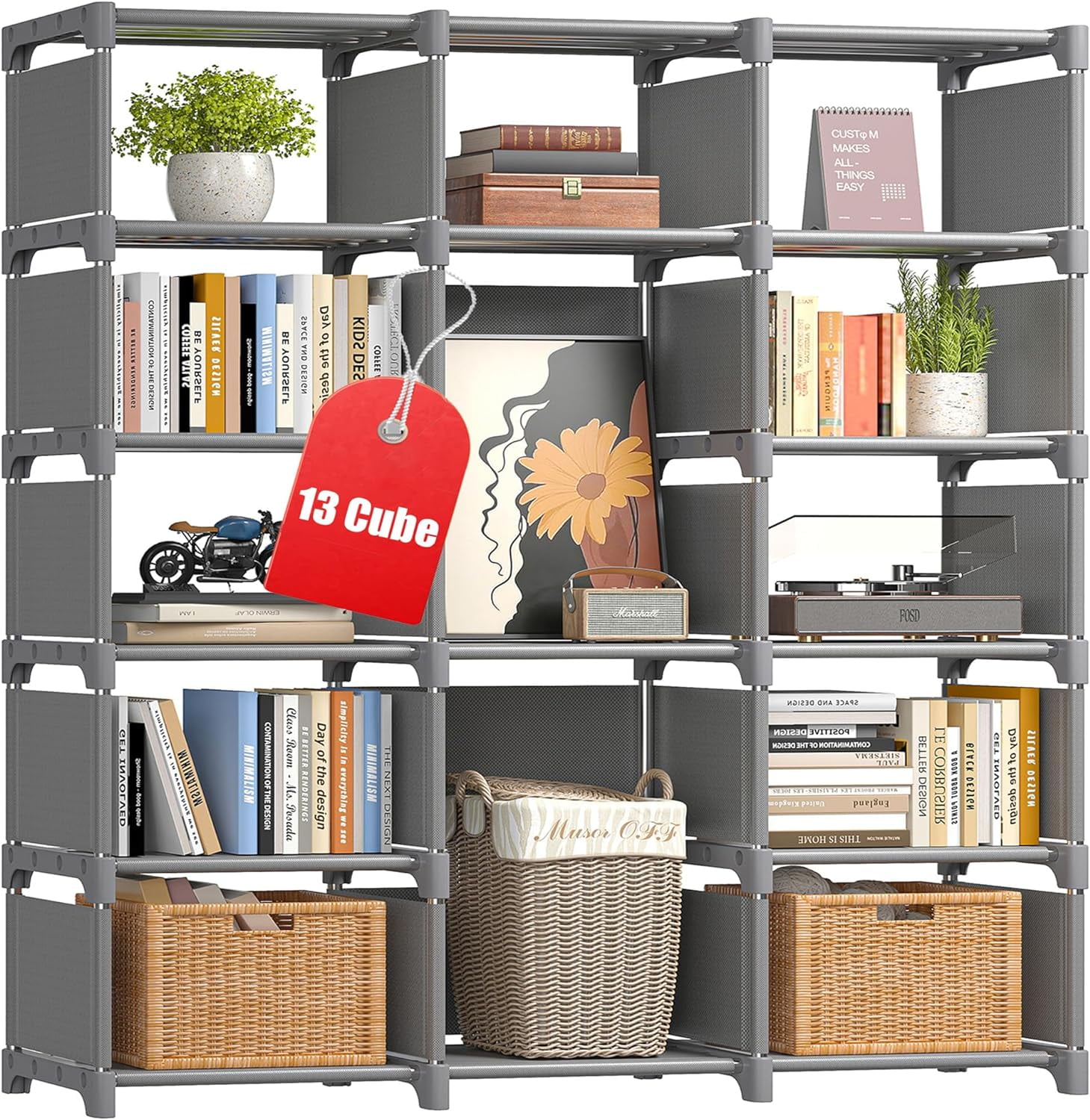 Bookshelf, Book Shelf, Bookcase, 12 Bookshelves, Bookcases, DIY Book Case, Black Bookshelf, Tall ...