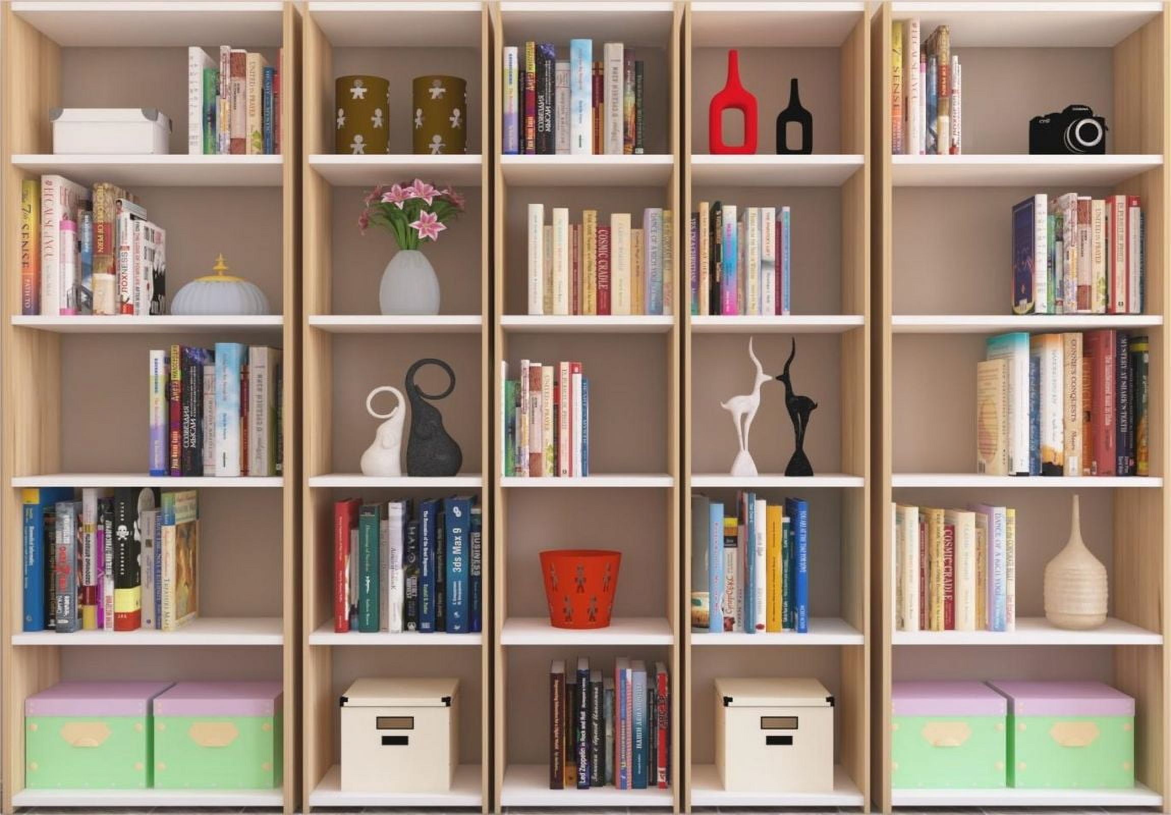 Bookshelf Custom Birthday Backdrop High-Definition Background Photo ...