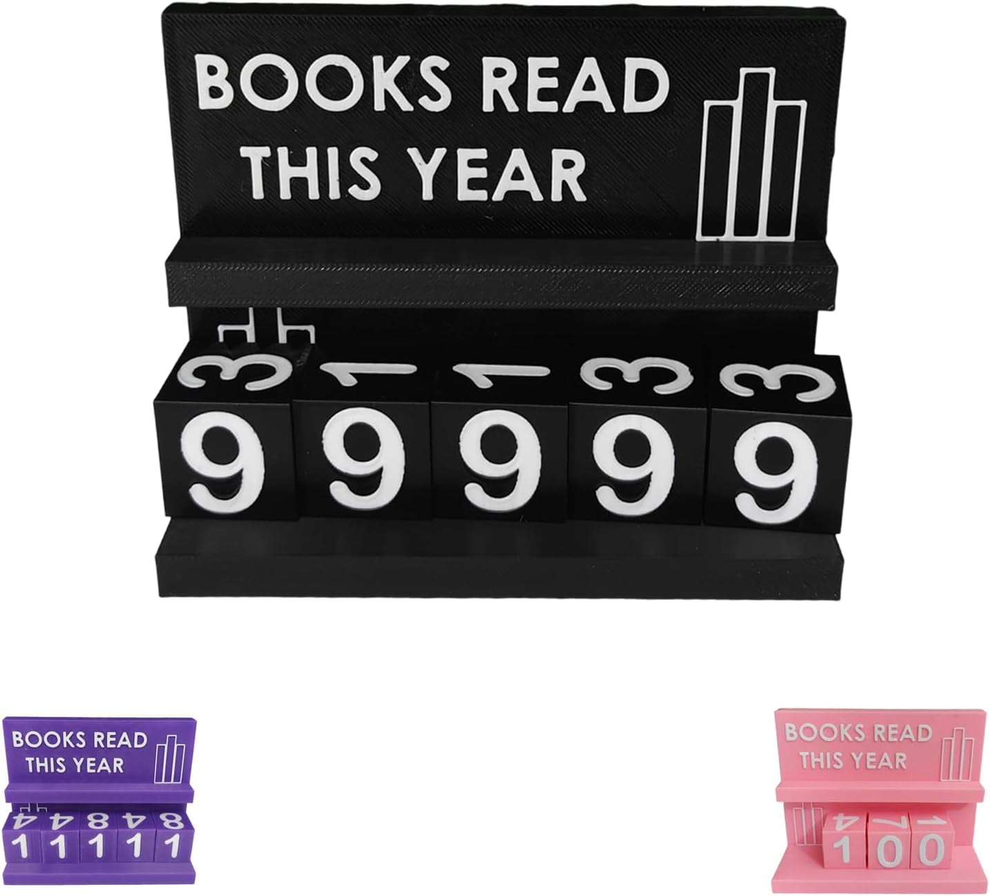 Bookshelf Decor Book Read This Year Counter, Books Read This Year ...