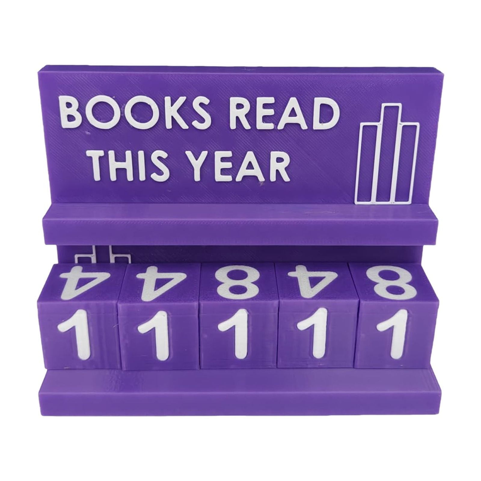 Bookshelf Decor Book Read This Year Counter, Books Read This Year ...