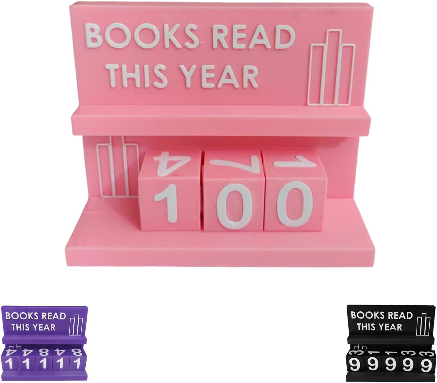 Bookshelf Decor Book Read This Year Counter, Books Read This Year ...