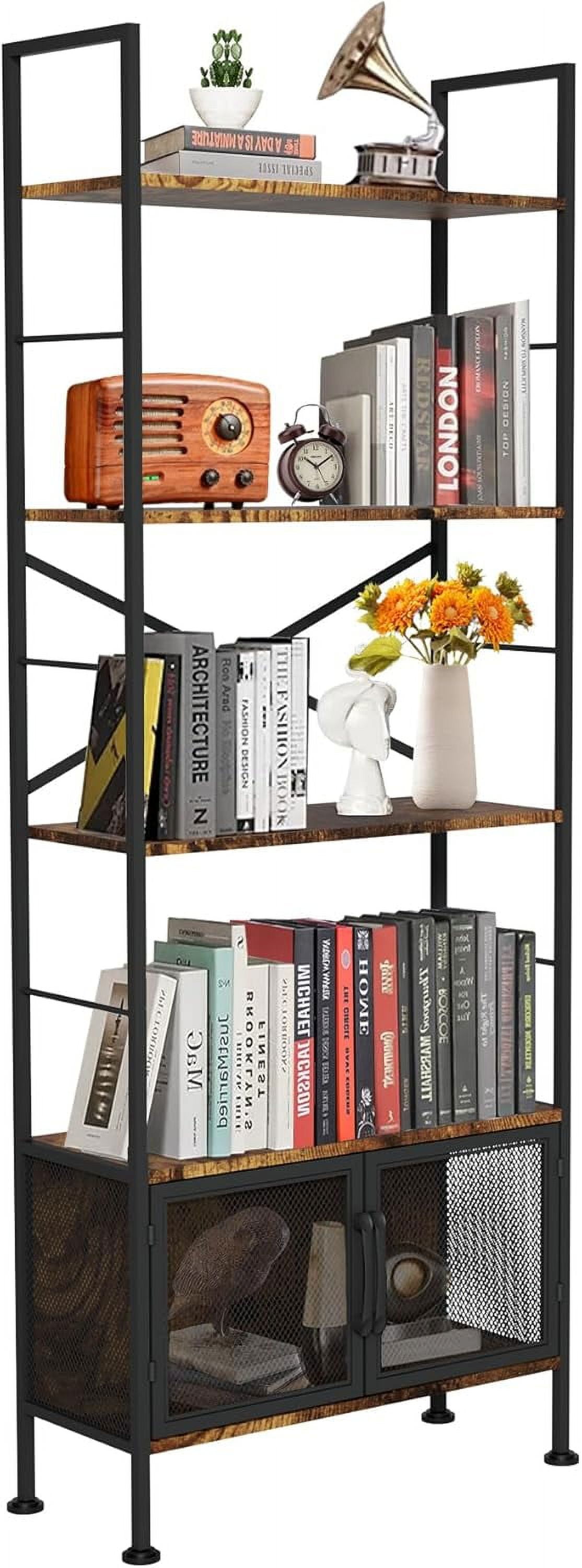 Bookshelf, Industrial Bookshelves and Bookcases, 5 Tier Bookshelves ...