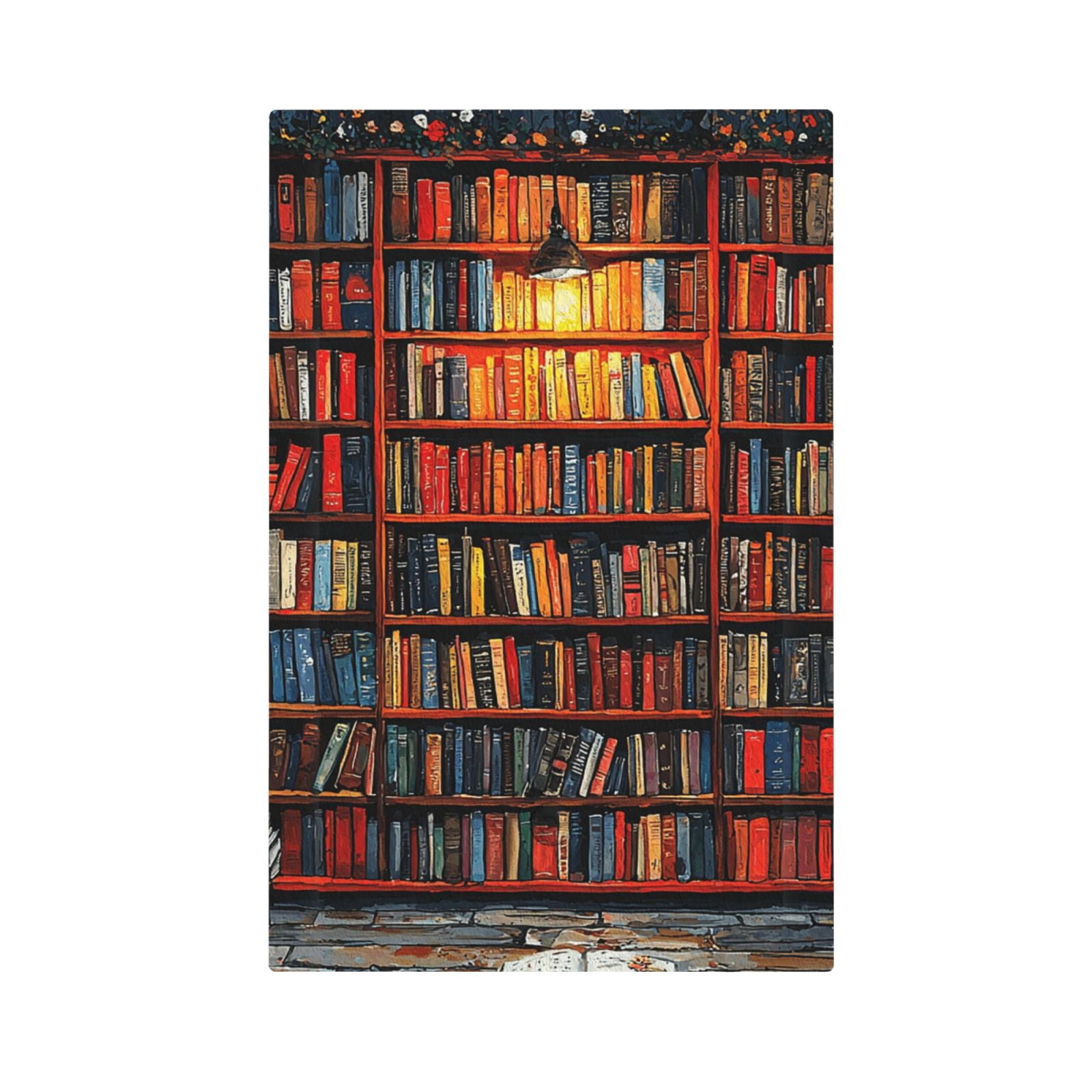 Bookshelf Library Patterns Art Light Switch Cover Decorator No Device ...