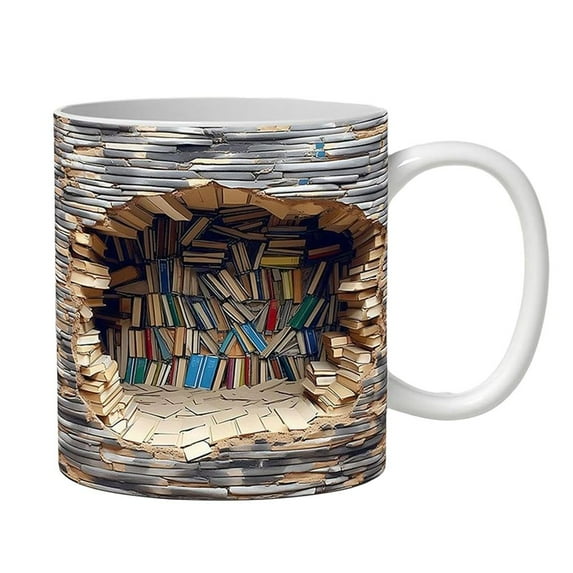 Bookshelf Mug Creative Design Ceramic Coffee Mug Library Mug AU ...