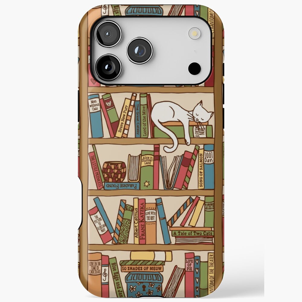 Bookshelf Number One Design Protective Cover for iPhone 11 12 13 14 15 ...
