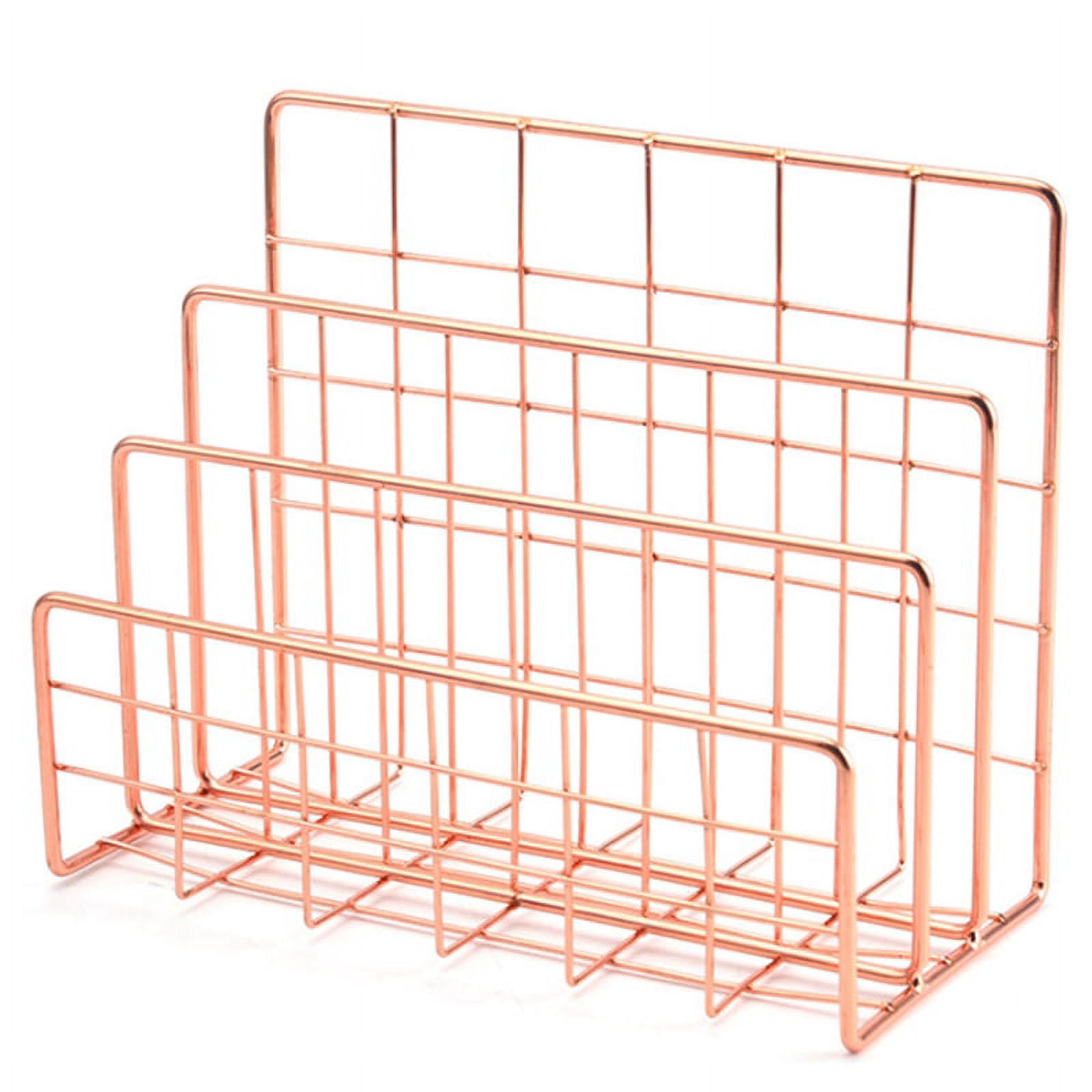 Bookshelf Office Desktop Metal Block Three Layer Holder - Walmart.com