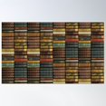 Bookshelf - Old Books - Book Lovers Poster Wall Art Modern Wall Decor ...