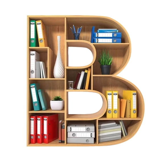 Bookshelf Pendant for Book Lovers – Acrylic Flat Alphabet Decor ...
