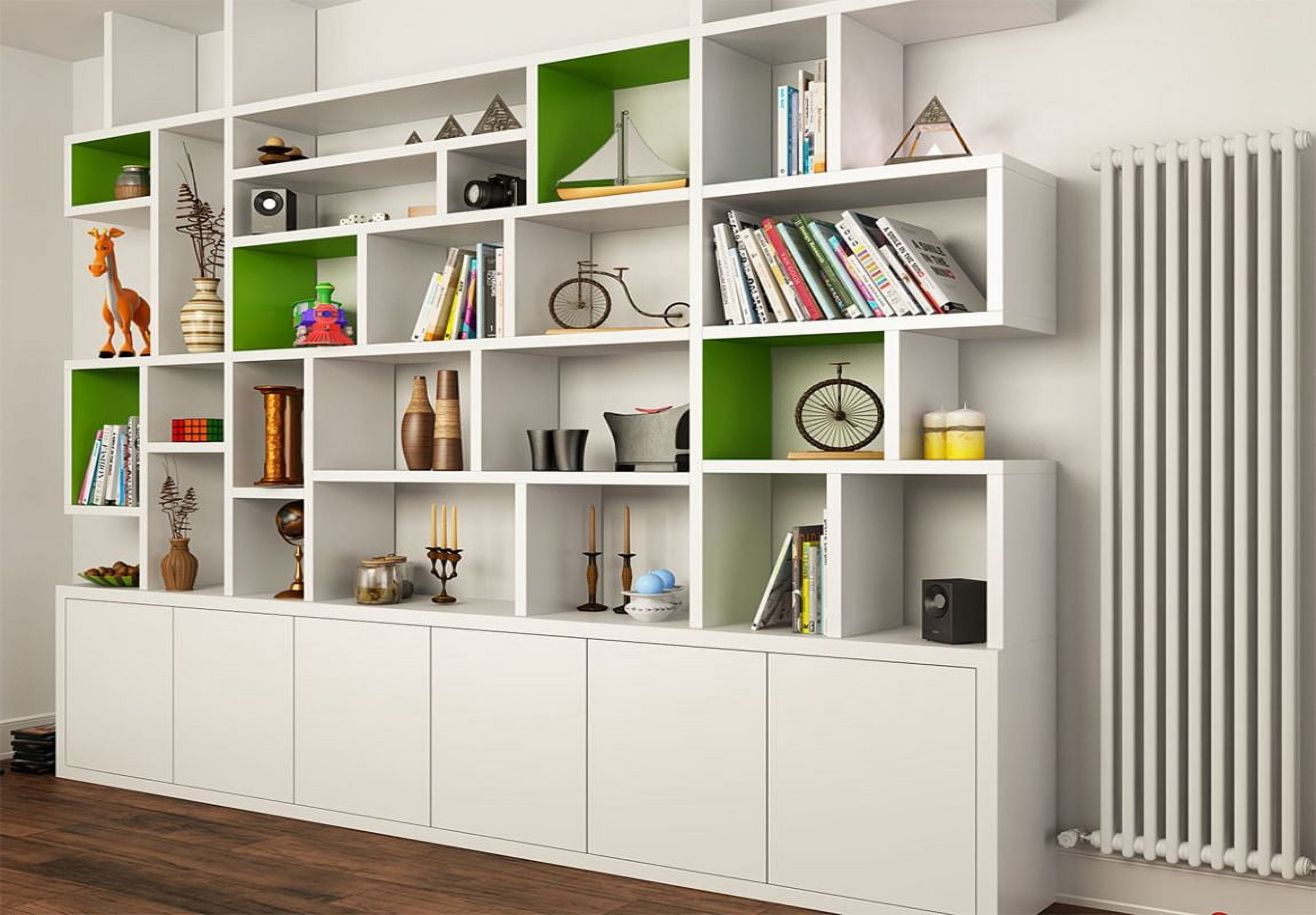 Bookshelf Photo Background Bookcase Office Custom Birthday Backdrop ...