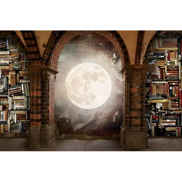 Bookshelf Photography Backdrop Custom Children Wood Board Library Study ...