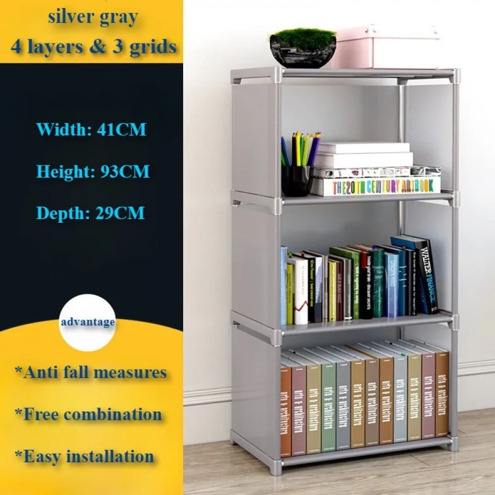Bookshelf Simple Book Storage Rack Bookcase Debris Shelf Multi-layer ...