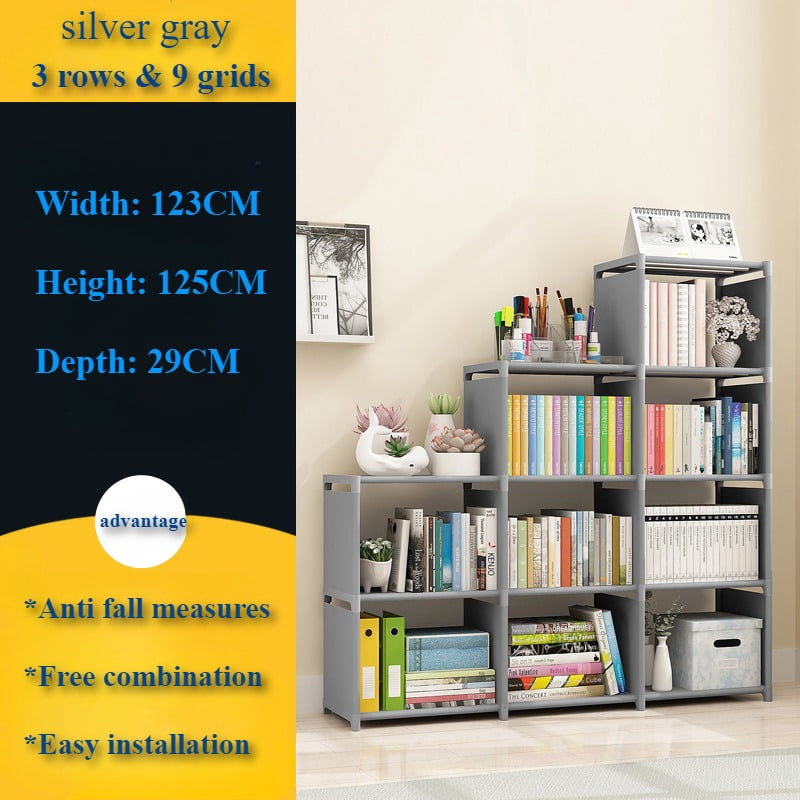 Bookshelf Simple Book Storage Rack Bookcase Debris Shelf Multi-layer ...