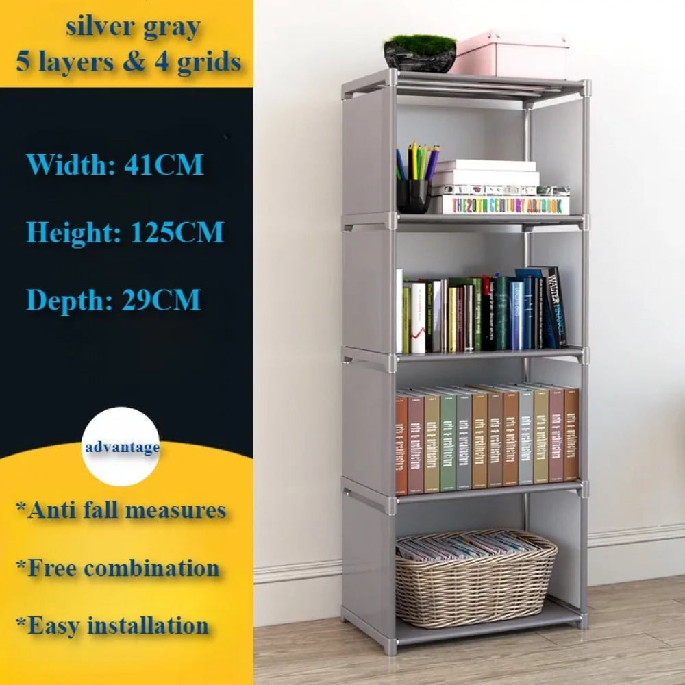 Bookshelf Simple Book Storage Rack Bookcase Debris Shelf Multi-layer ...