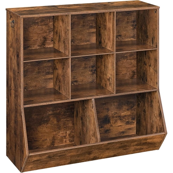 Bookshelf, Storage Cabinet, Organizer, 8 Cubicles, Bookcase Footboard ...