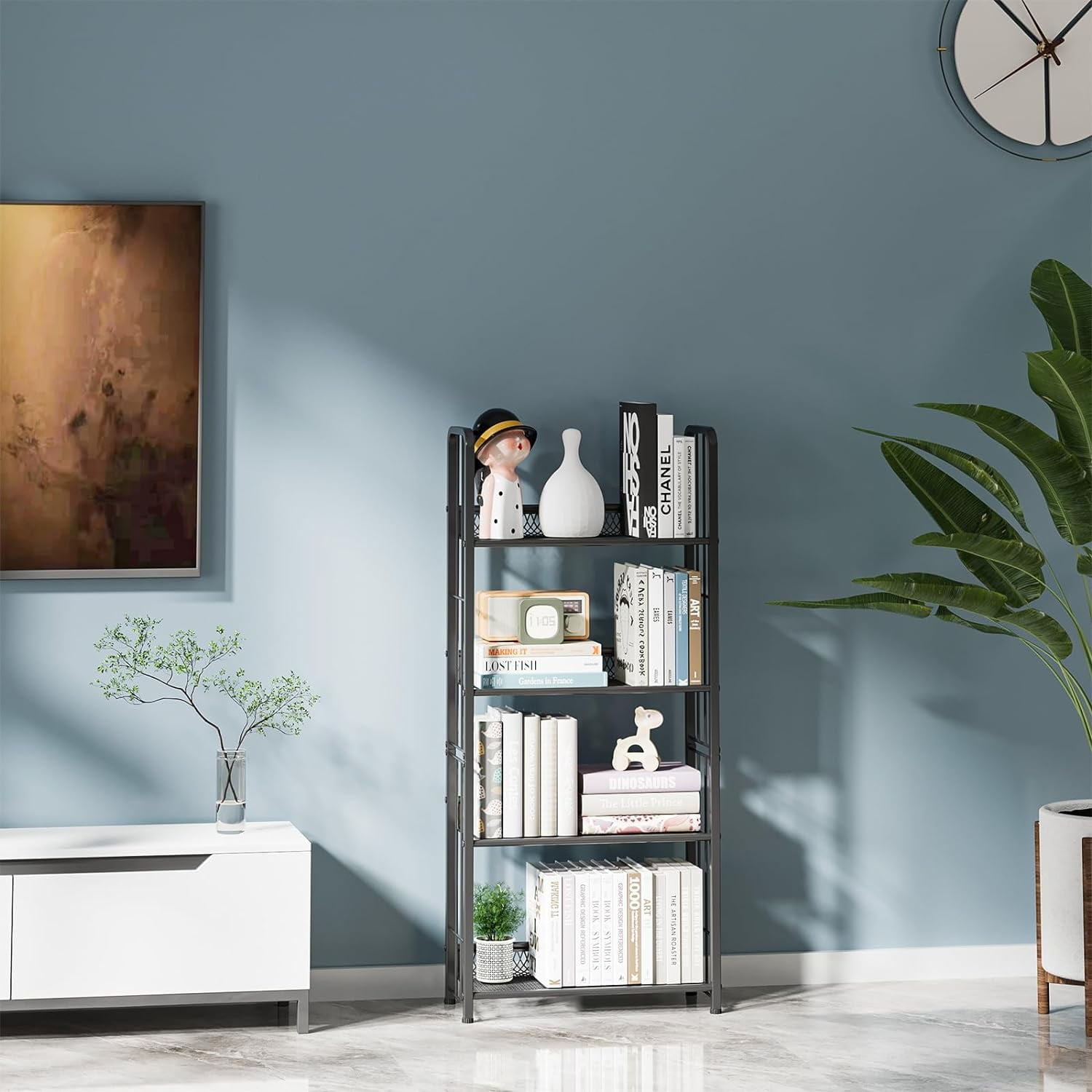 Bookshelf Storage Shelf Bookcase Freestanding Storage Stand Book ...