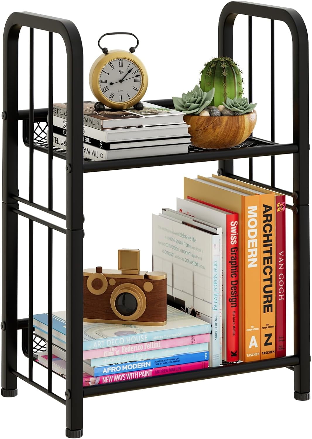 Bookshelf Storage Shelf Bookcase Freestanding Storage Stand for Living ...