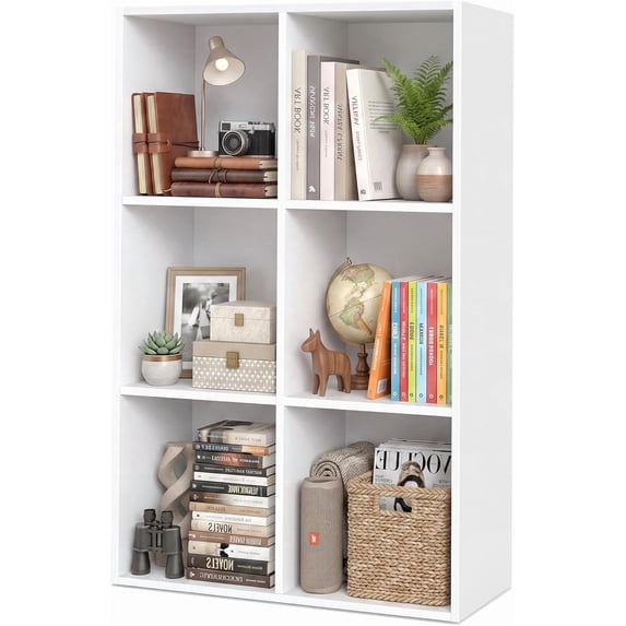 Bookshelf, Storage Shelf with Open Compartments, Bookcase Organizer ...