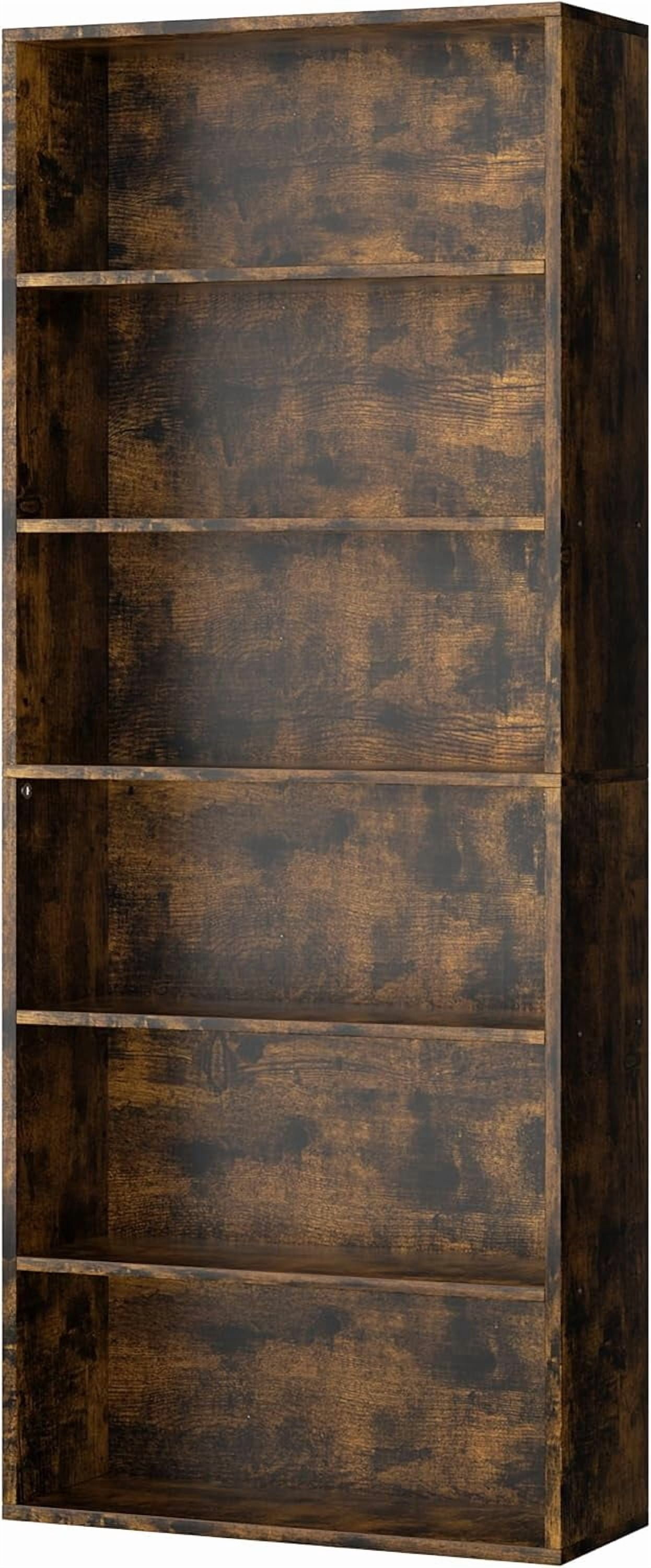 Bookshelf,Tier Open Bookcase and Bookshelves, Shelf Display Storage ...