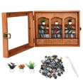 Bookshelf With 200 Mini Books Library Decor Shake Away Your Includes 1 ...
