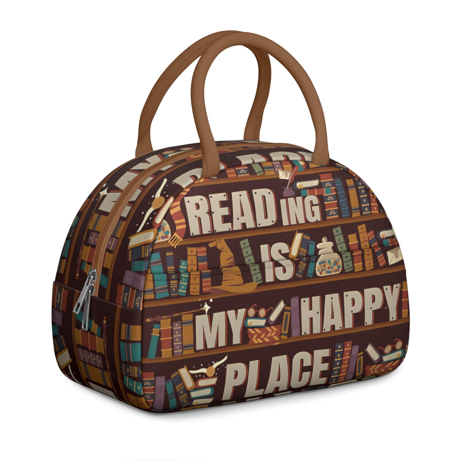 Bookshelf for Book Lovers, Elegant Bookcase Wall with Bookmark Design ...