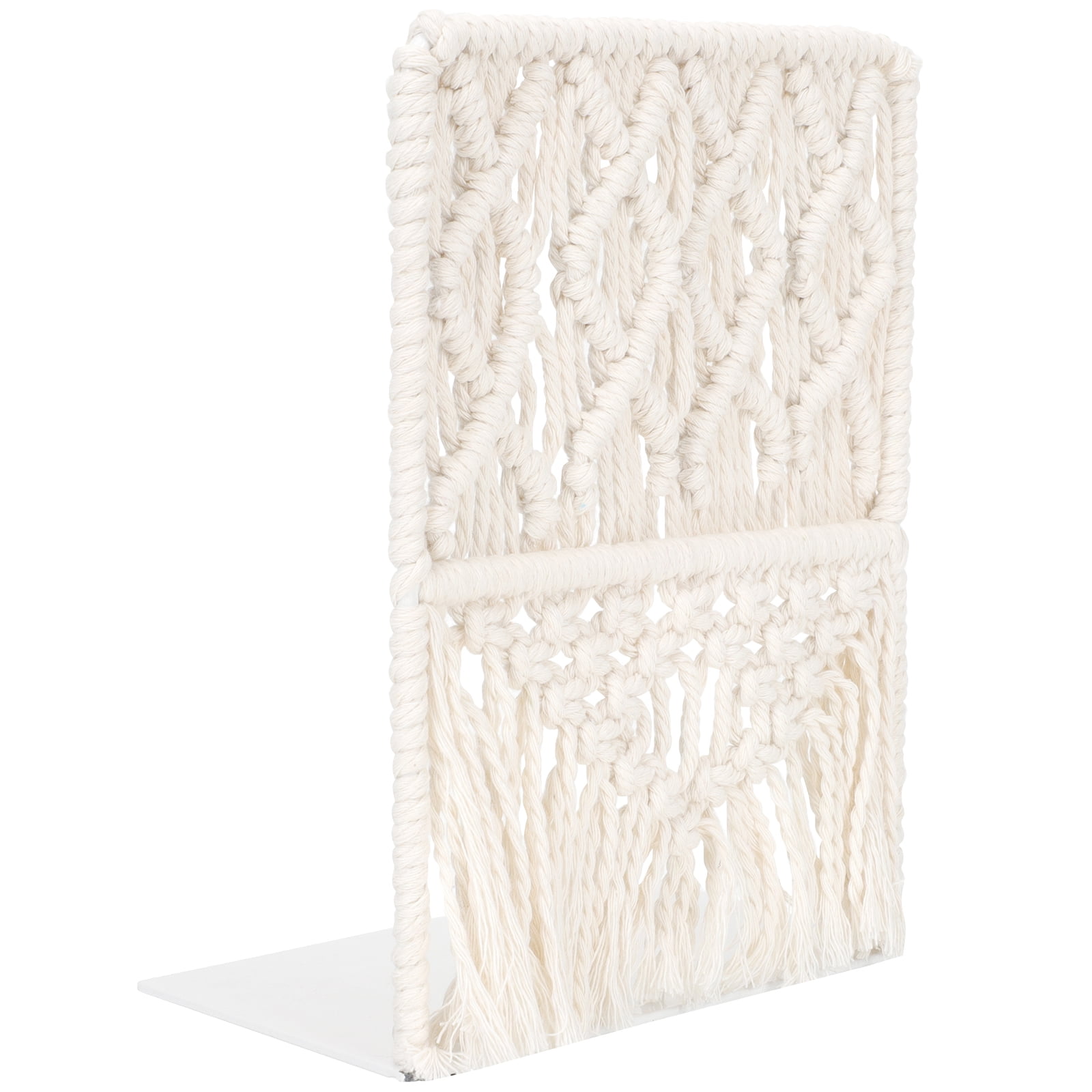 Bookshelf for Desk Woven Bookends Office Stoppers Decorations Heavy ...