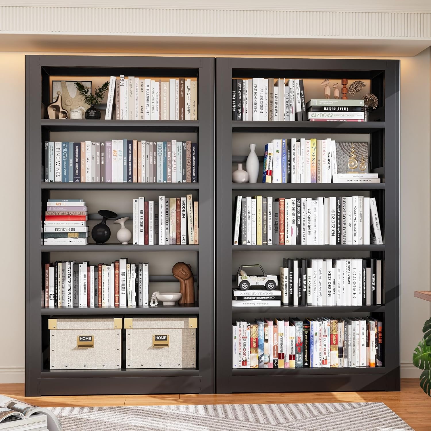 Bookshelves And Bookcases, 36" Wide Office Hard Cover Books Bookshelf ...