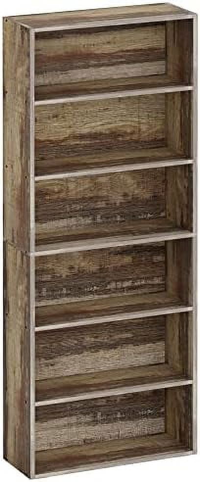 Bookshelves and Bookcases Floor Standing 6 Tiers Display Storage ...