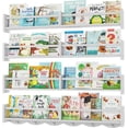Bookshelves Set Of 4 34Inch White For Home Decor Storage Display ...