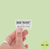 Booktrovert Definition Book Bookish Book Lover Sticker - Walmart.com