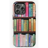 Bookworm Antique Book Library Phone Case for iPhone 16 15 14 13 12 11 ...