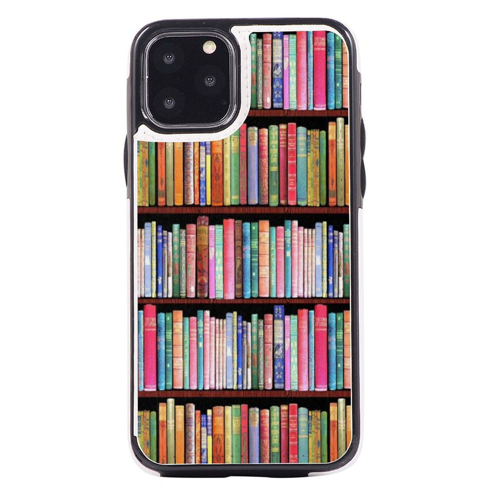 Bookworm Antique Book Library, Vintage Book Shelf Leather Wallet Case ...