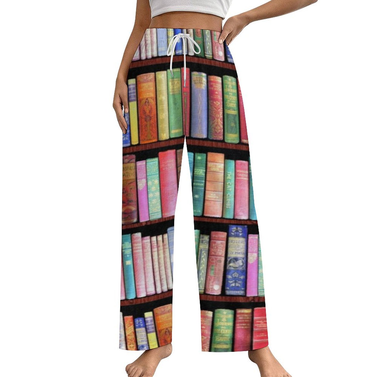 Bookworm Antique Book Library, Vintage Book Shelf Women's Pajamas ...