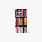Bookworm Antique Book Library Vintage Shelf Universal Case for iPhone ...