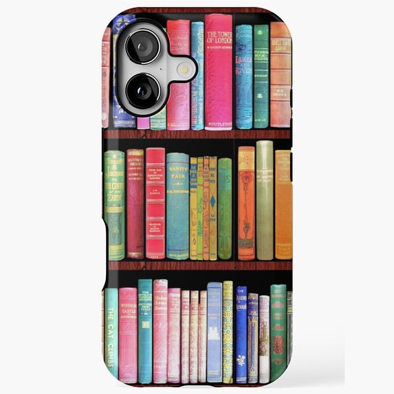 Bookworm Antique Library Collection Case for iPhone 17 16 15 14 13 12 ...
