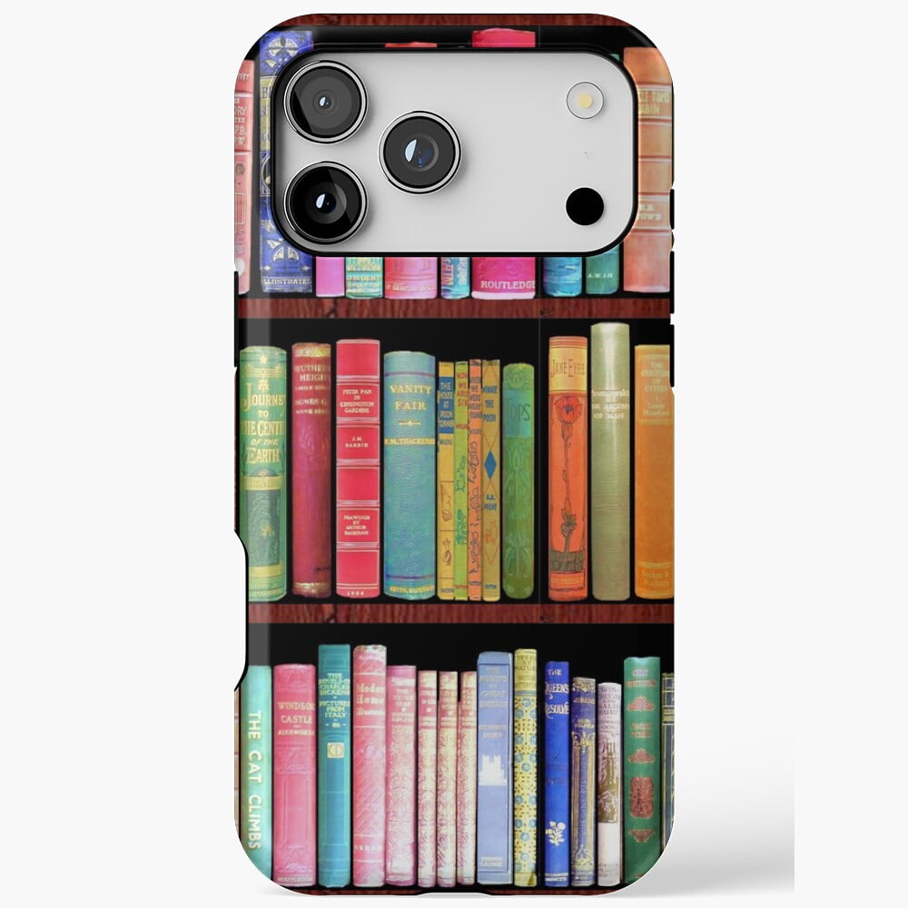 Bookworm Antique Library Shelf Art Phone Case iPhone Case 17 to 11 Pro ...