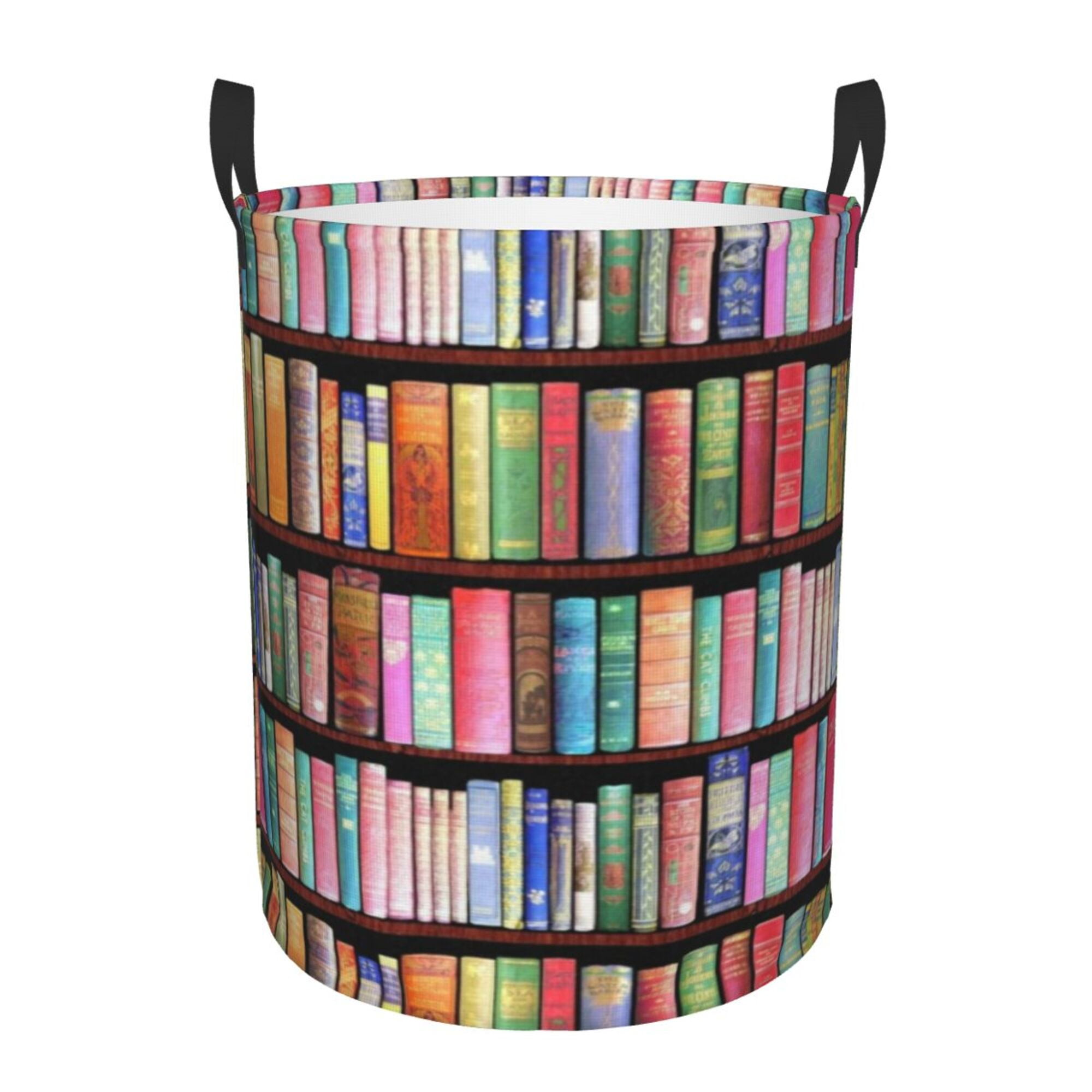 Bookworm Antique book library, vintage book shelf Large Dirty Clothes ...