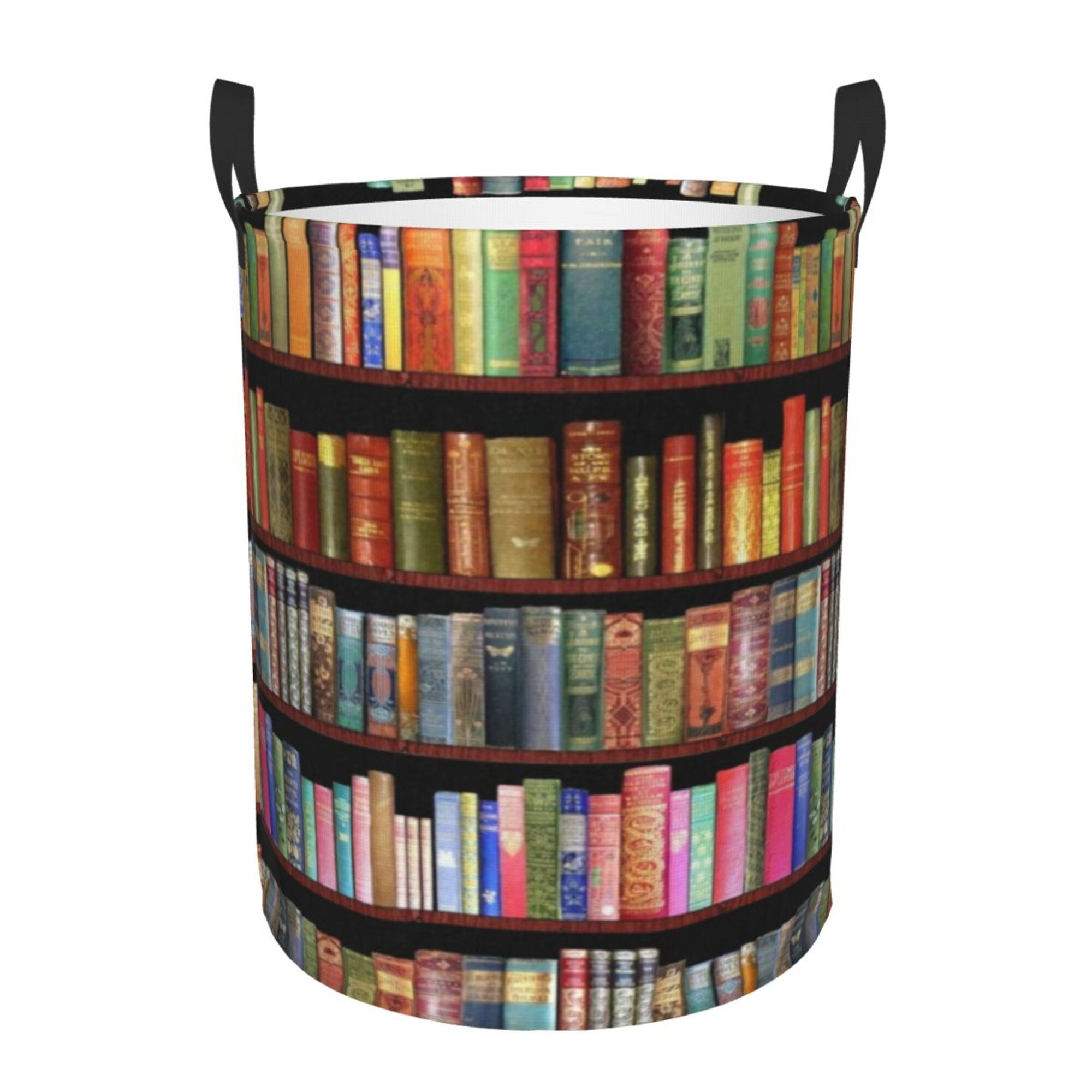 Bookworm Antique book library vintage book shelf Large Dirty Clothes ...