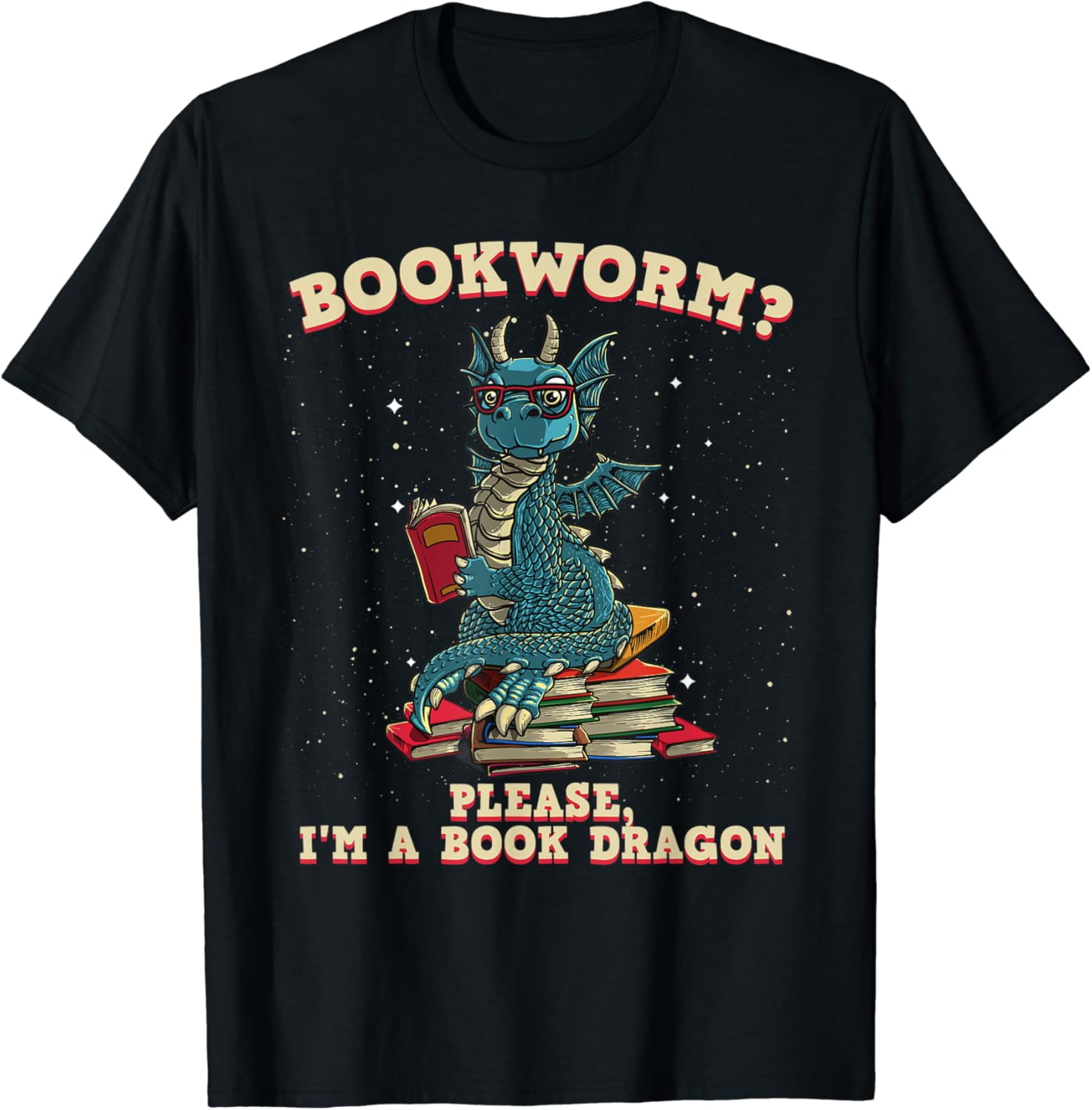 Bookworm For Men Women Book Dragon Reader Library T-Shirt - Walmart.com