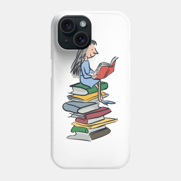 Bookworm Girl Gift Matilda Roald Dahl Compatible Phone Case for iPhone ...