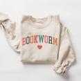 Bookworm Graphic Sweatshirt, Reading Lover Teacher Shirt, Cozy ...