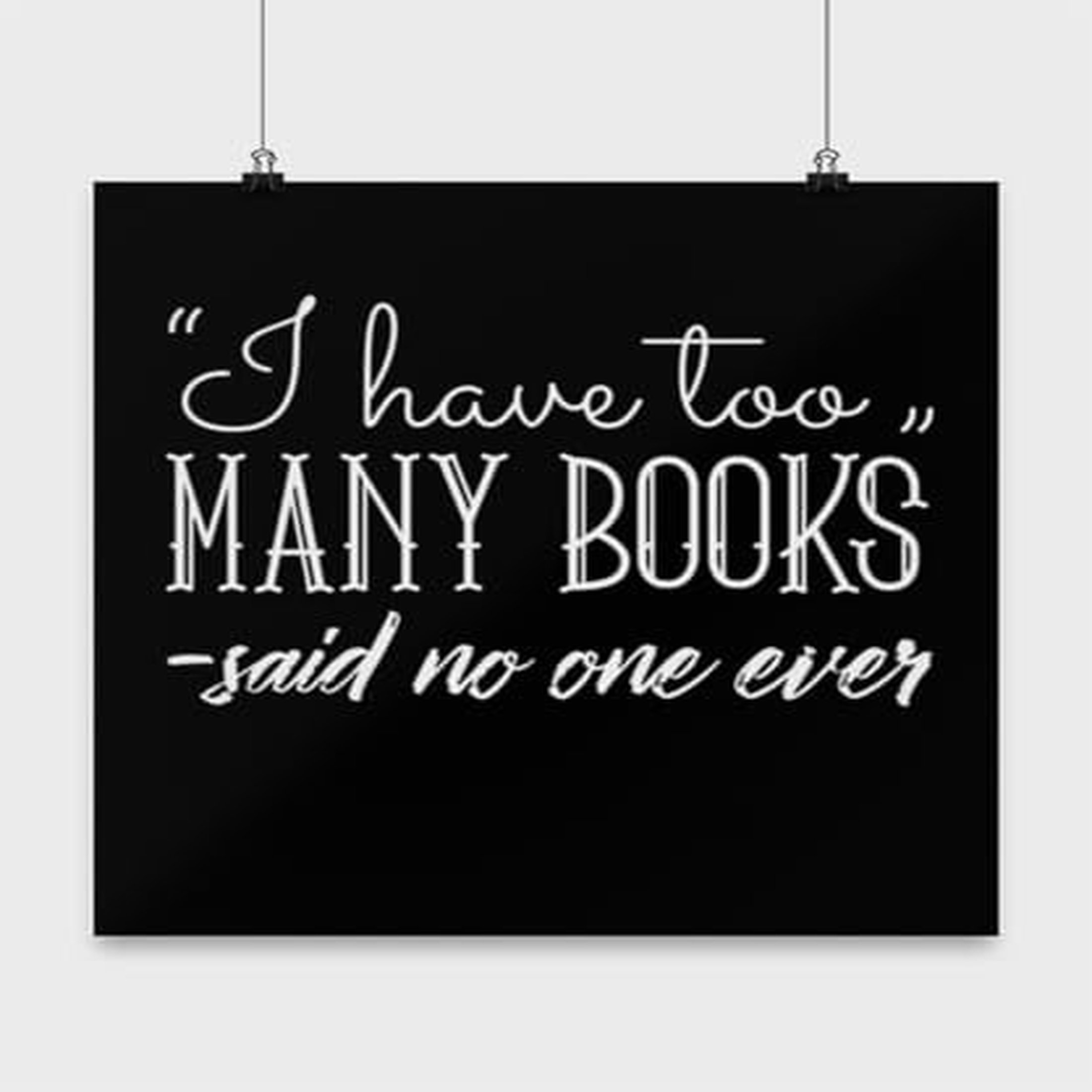 Bookworm Wall Art - Reading Enthusiast - 13x13 Poster Print - Home ...