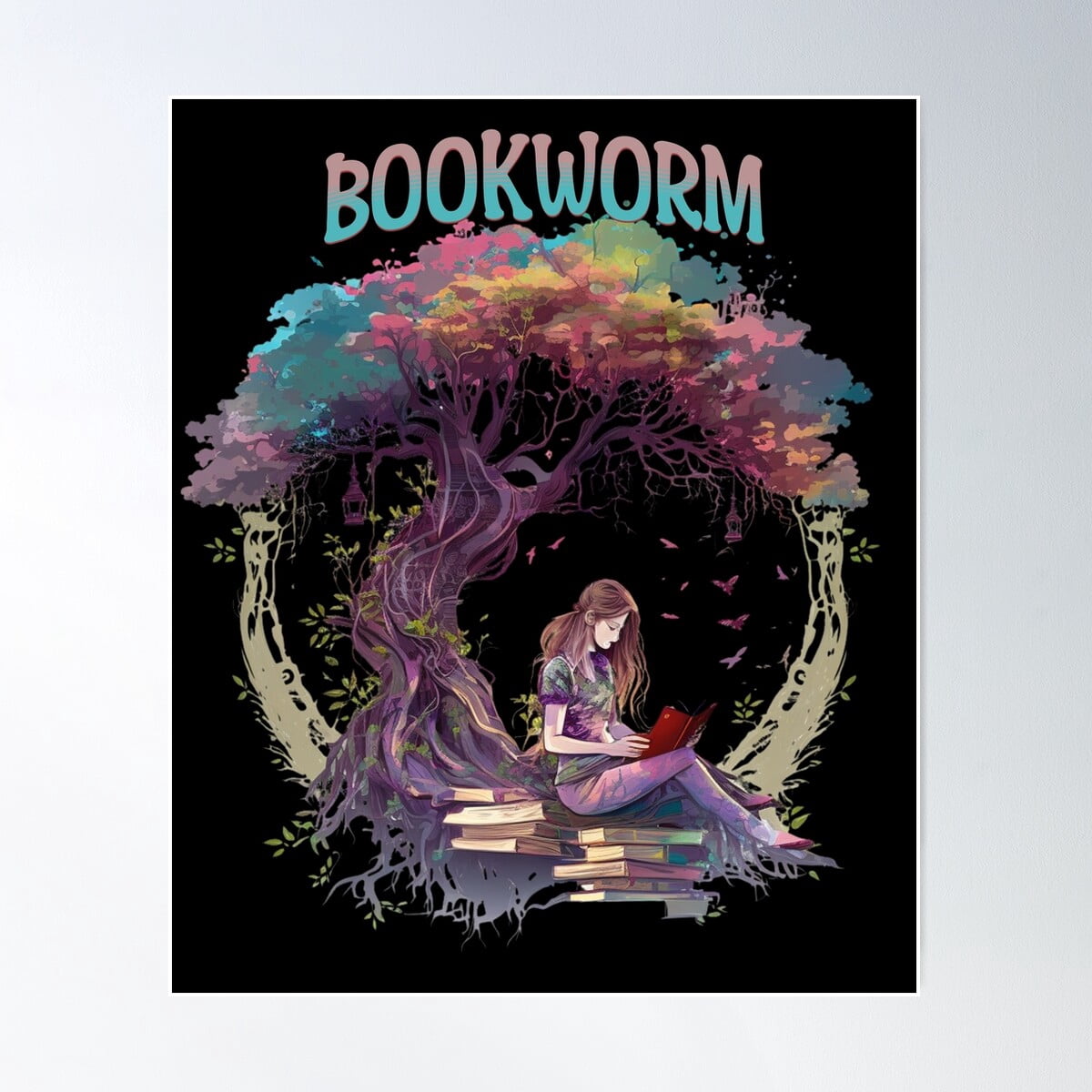 Bookworm, Teacher'S Pet Poster Wall Art, Modern Wall Decor For Living ...