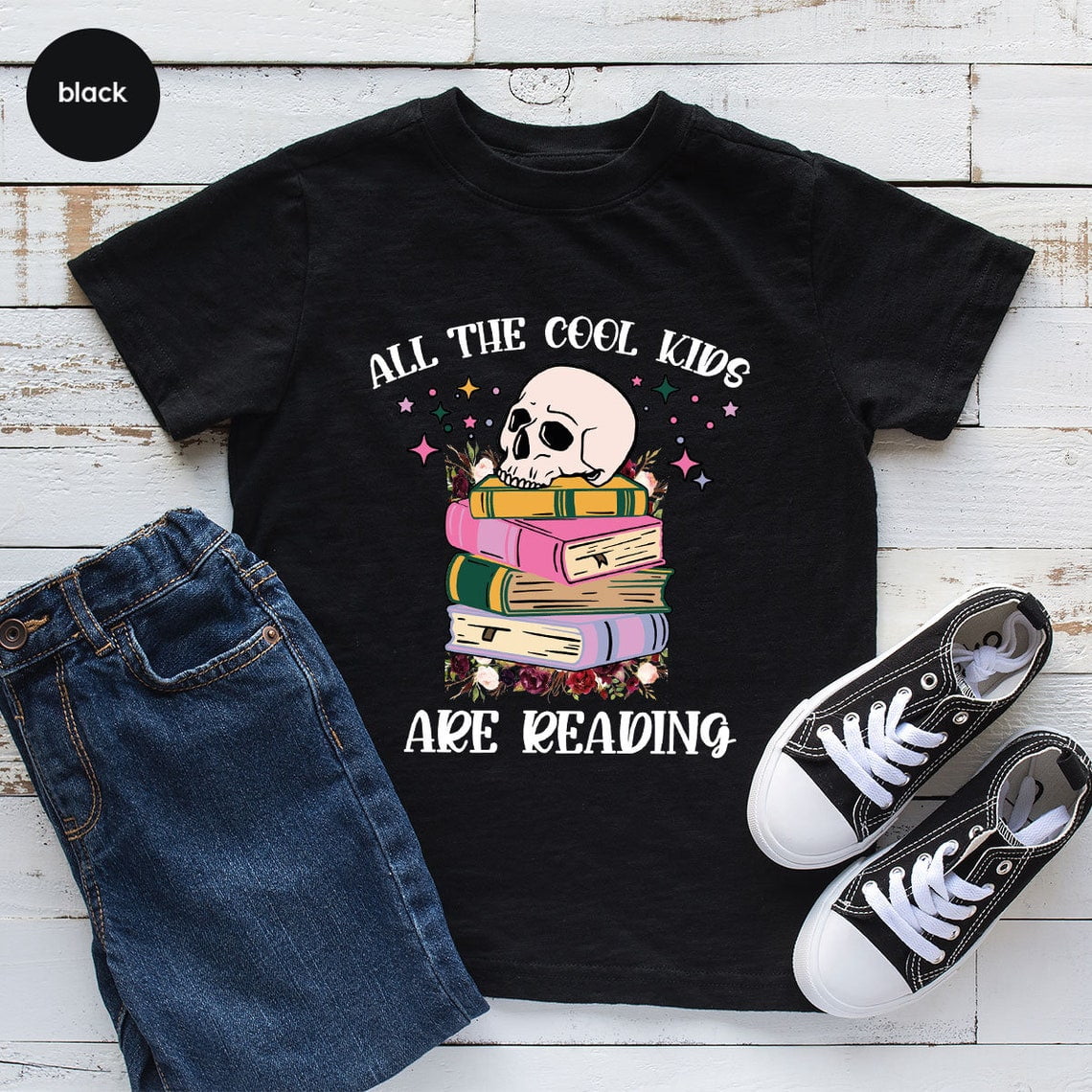 Bookworm Youth T-Shirts, Gift For Kids Toddler Boy Shirt, Skeleton ...
