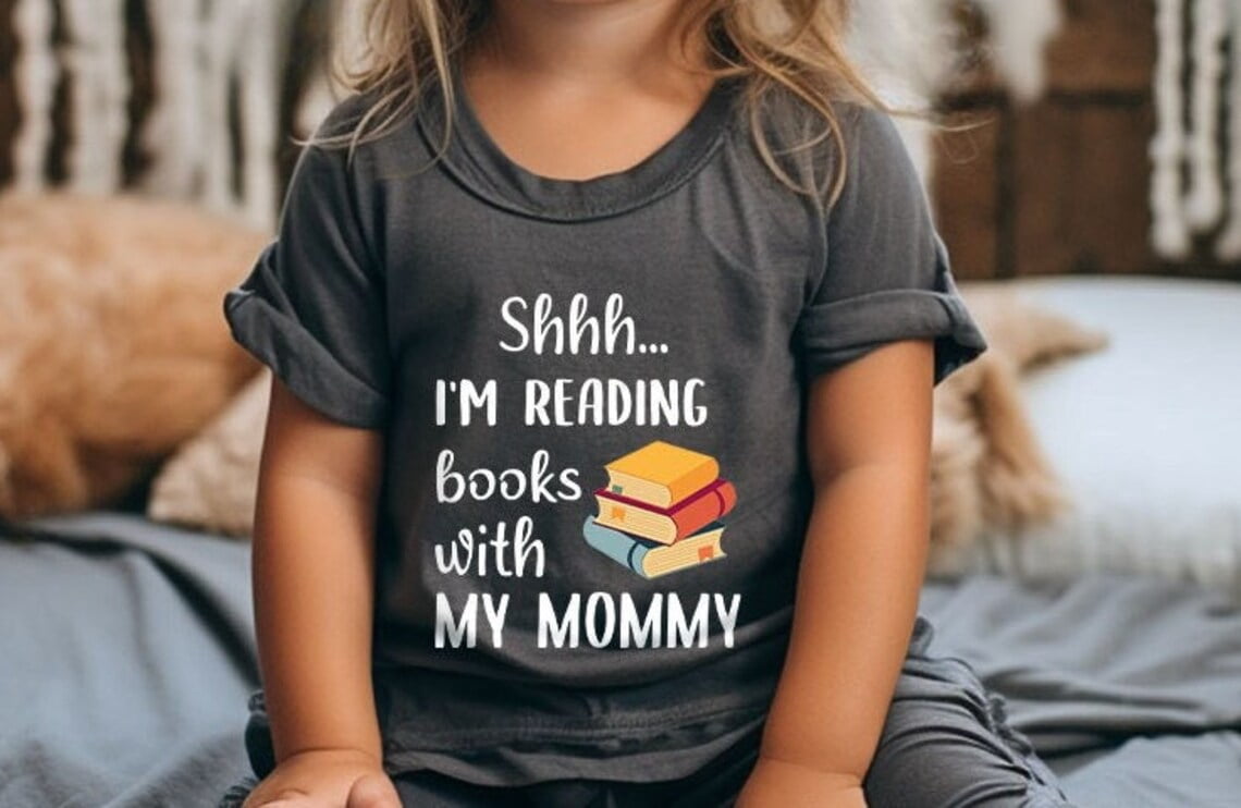 Bookworm Youth T-Shirts, Mom Graphic Tees, Book Reading Clothing, Gift ...