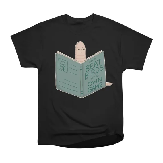 Bookworm vs Birds TShirt Tee Gift For Him Merch For Her Apparel For ...